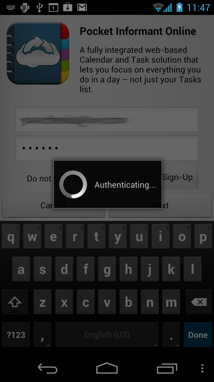 Online Android Settings 03 – Pocket Informant